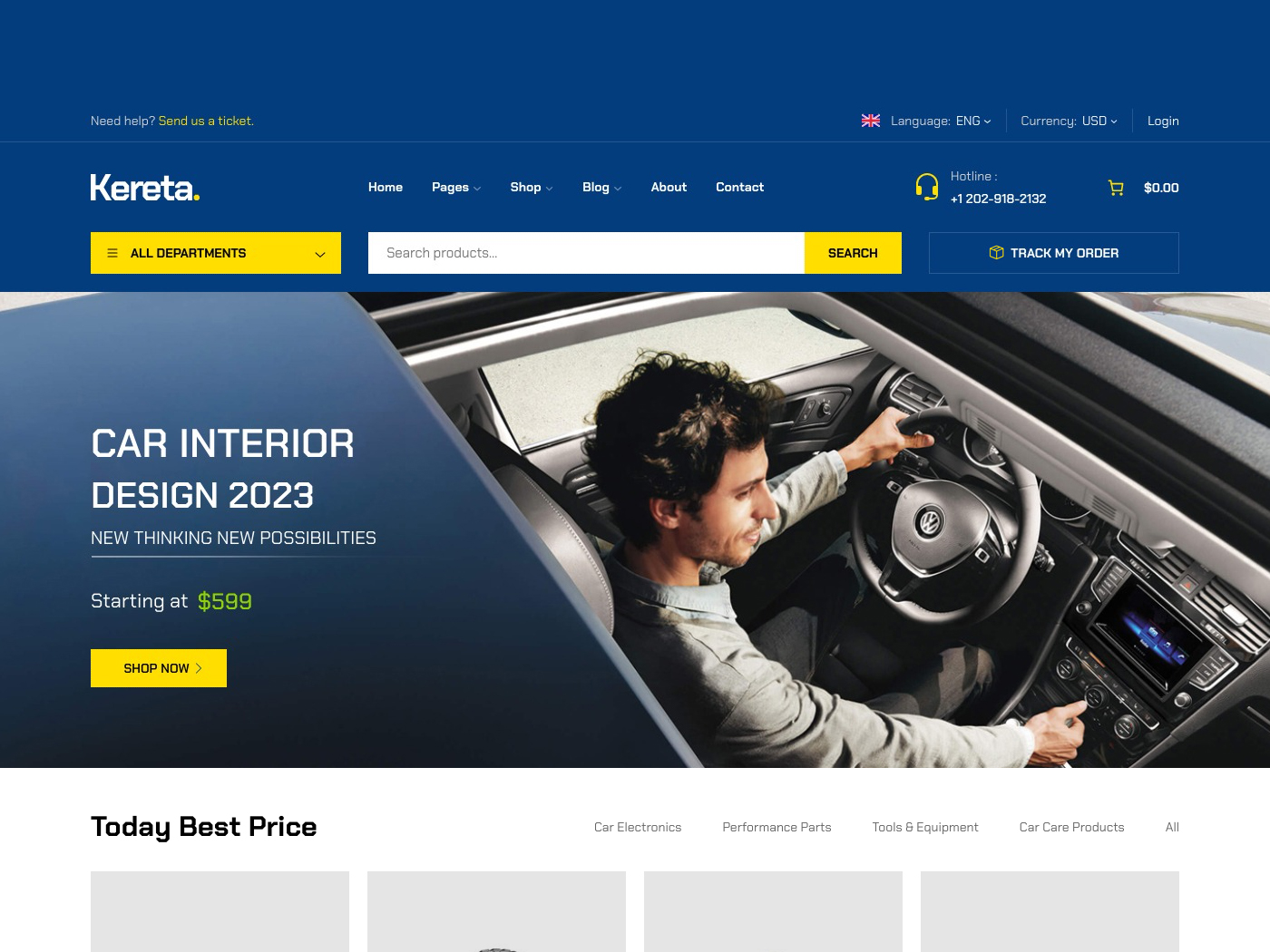 Kereta - Automotive & Cars WooCommerce Theme