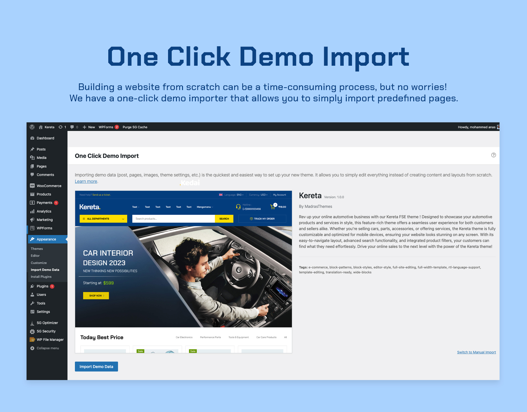 Kereta - Automotive & Cars WooCommerce Theme