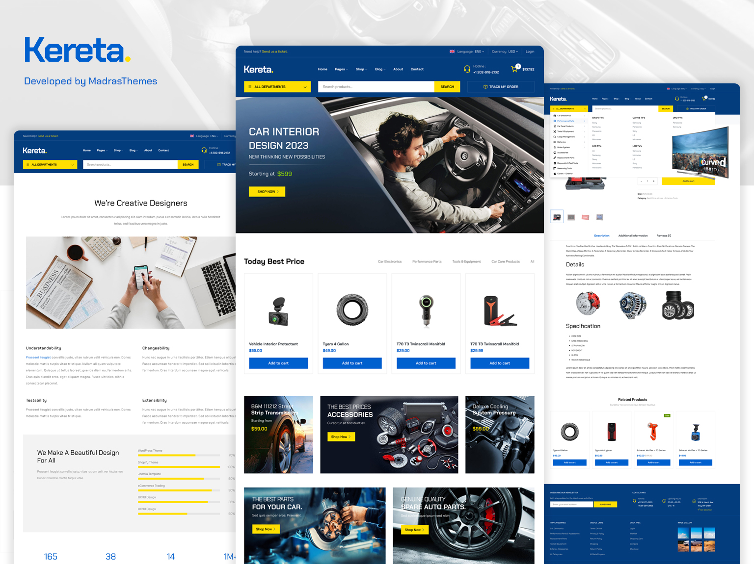 Kereta - Automotive & Cars WooCommerce Theme