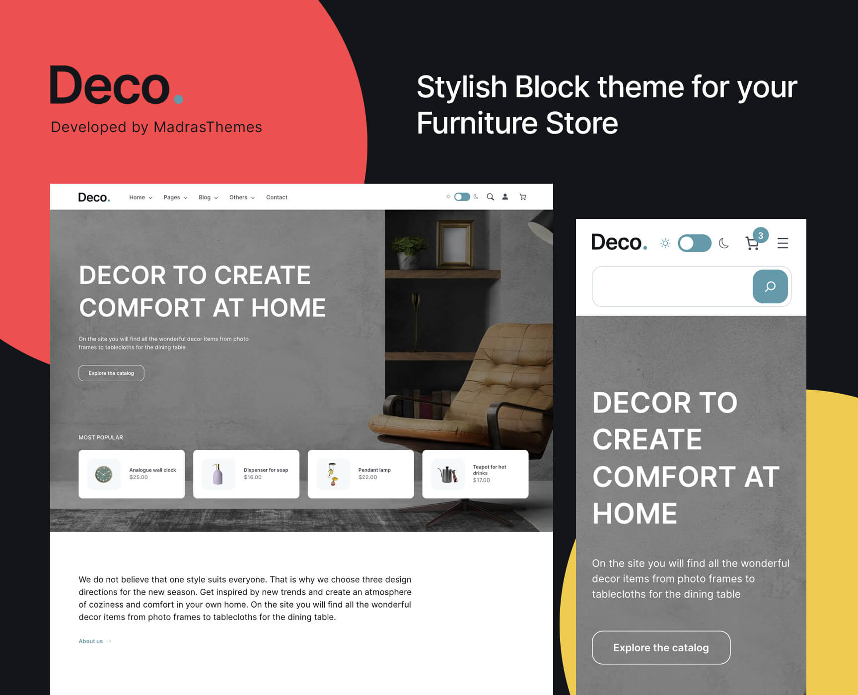 Deco - Home Decor Furniture WooCommerce Theme