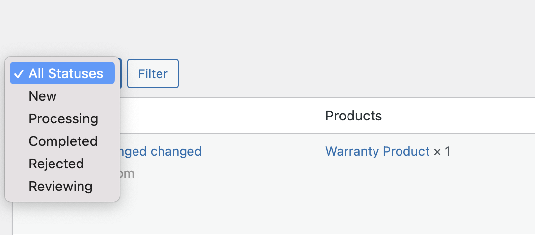 Returns and Warranty Requests - RMA Management Documentation - WooCommerce