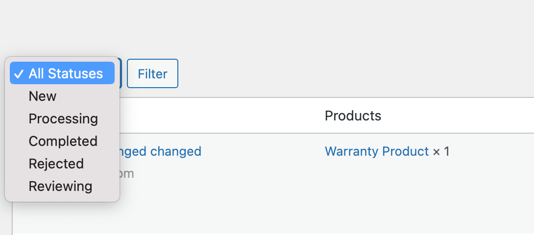 Returns and Warranty Requests - RMA Management Documentation - WooCommerce