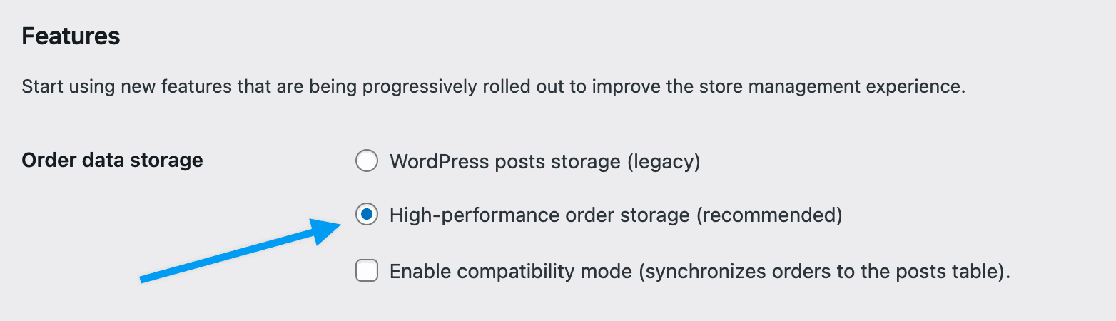 High-Performance Order Storage Documentation - WooCommerce
