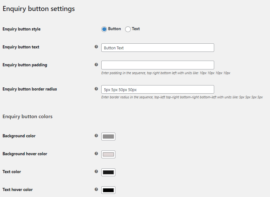 Enquiry Form for WooCommerce - Documentation