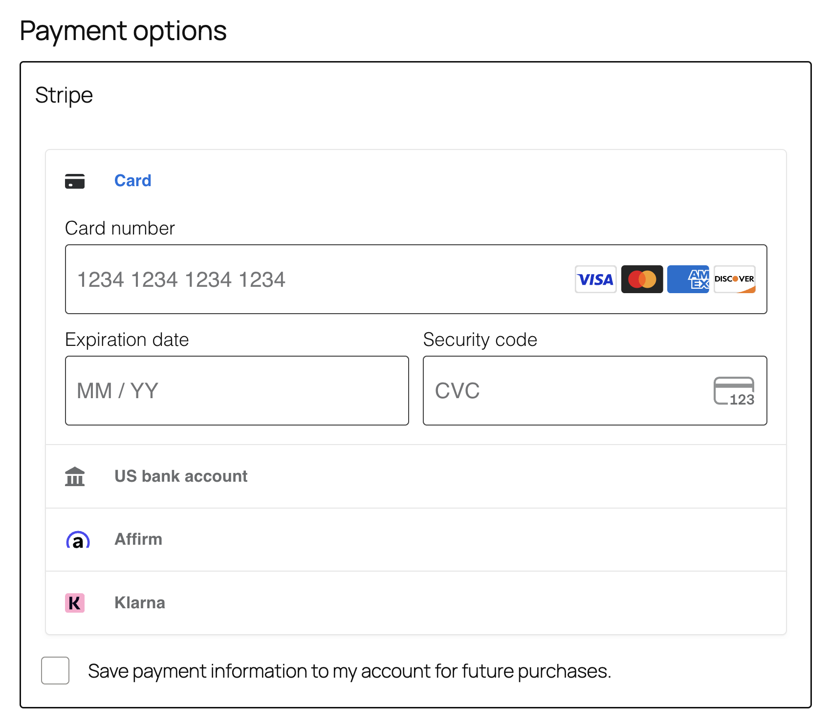How will additional payment methods appear on my checkout page? Documentation - WooCommerce