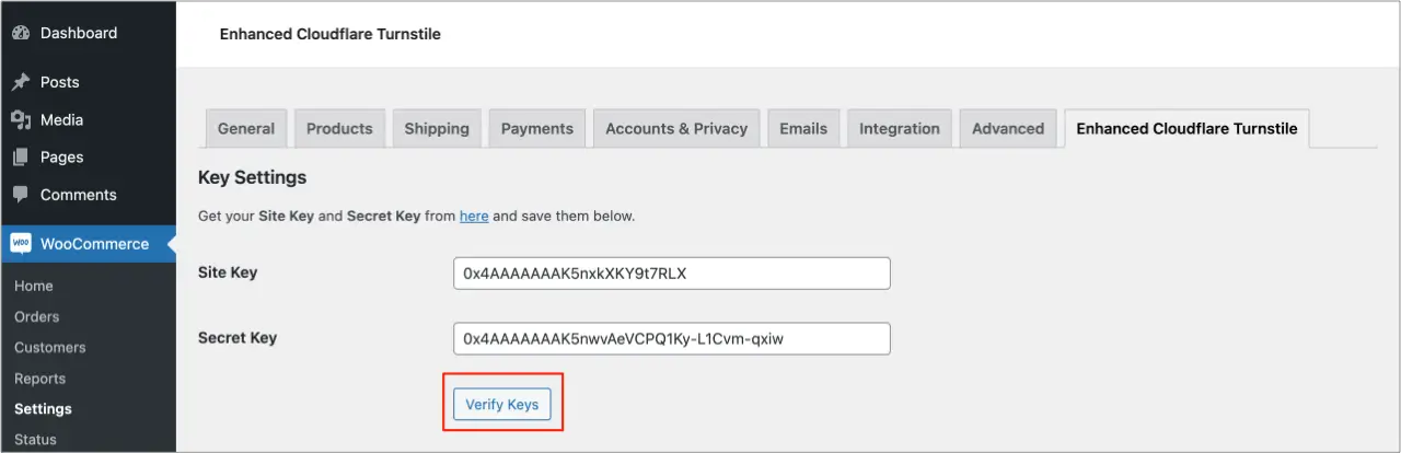 Enhanced Cloudflare Turnstile Documentation - WooCommerce
