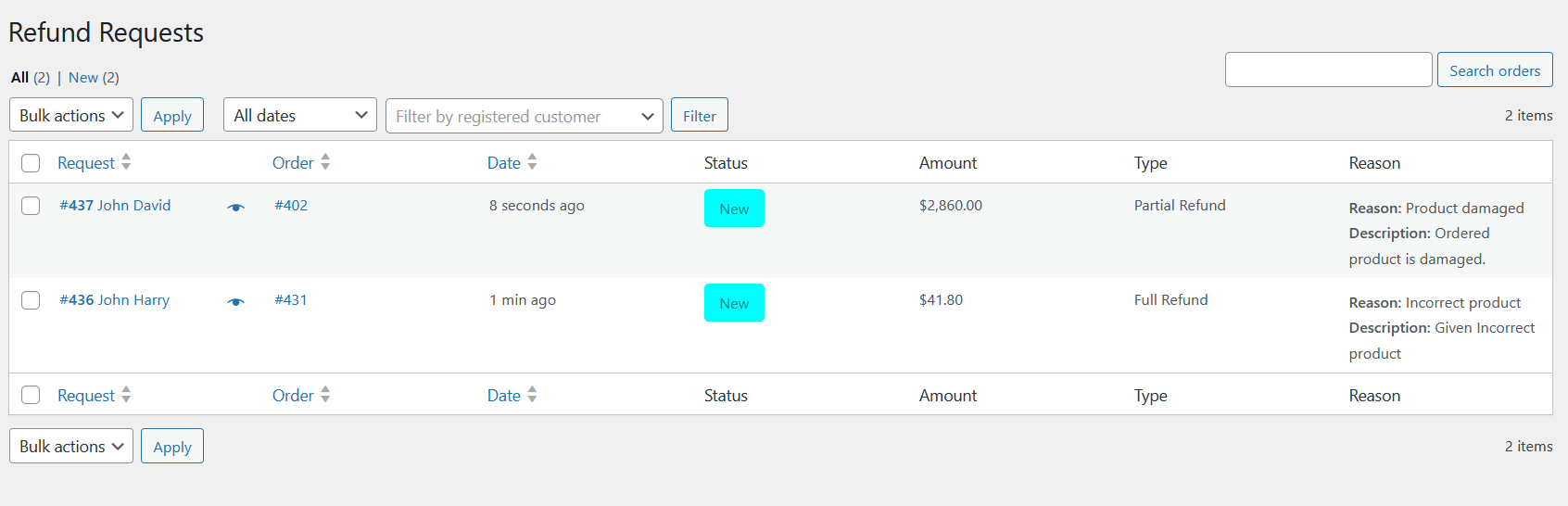 Ultimate Refunds - Easy WooCommerce Refunds