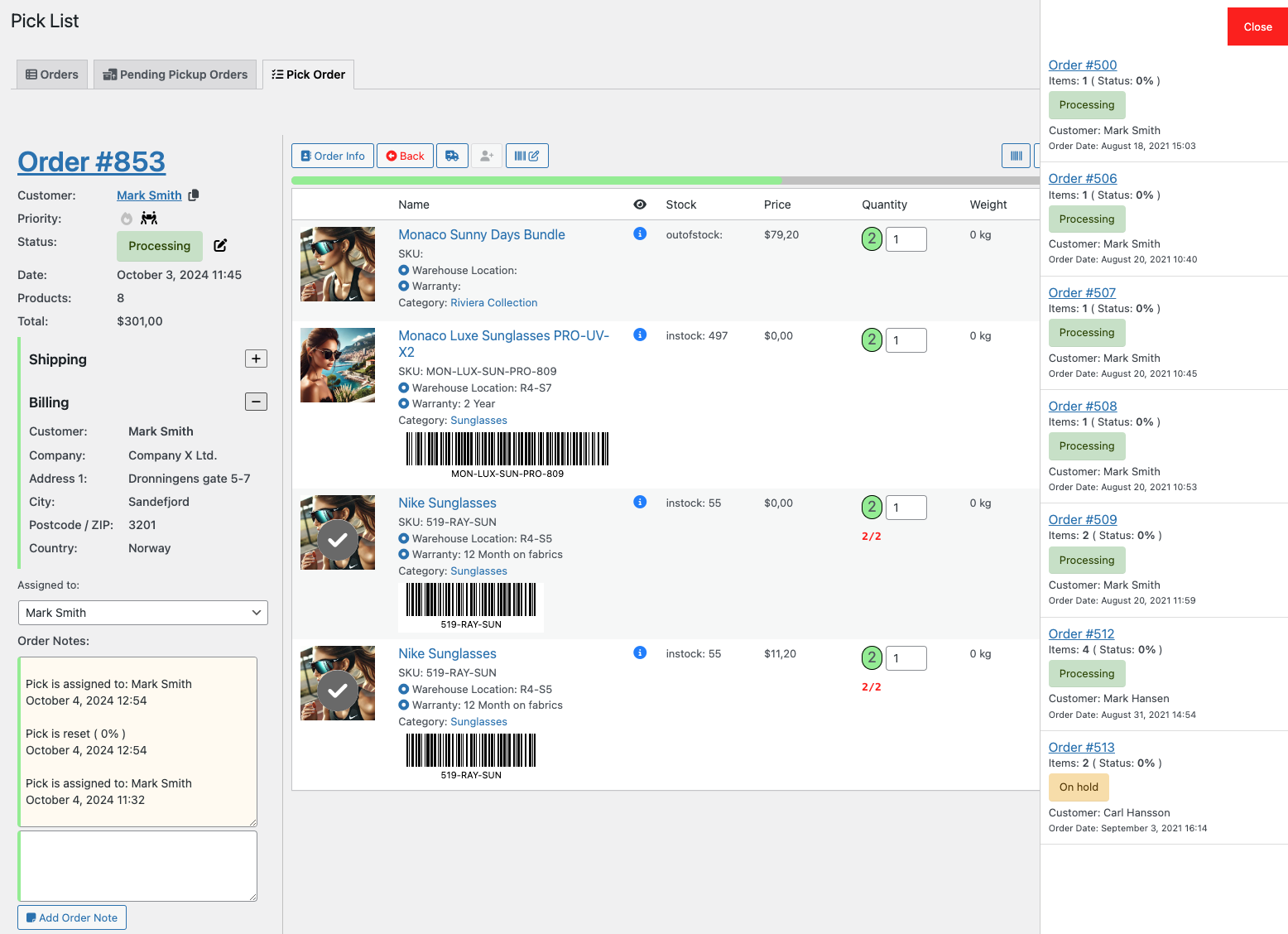 Pick List - WooCommerce Marketplace