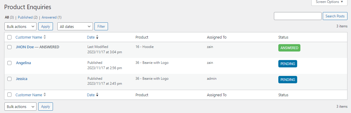 Enquiry Form for WooCommerce - Documentation