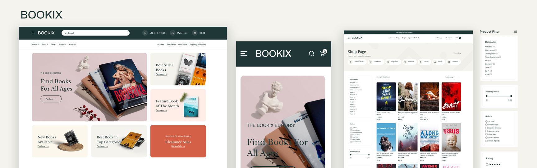 Bookix - Bookstore & Bookshop WooCommerce Theme