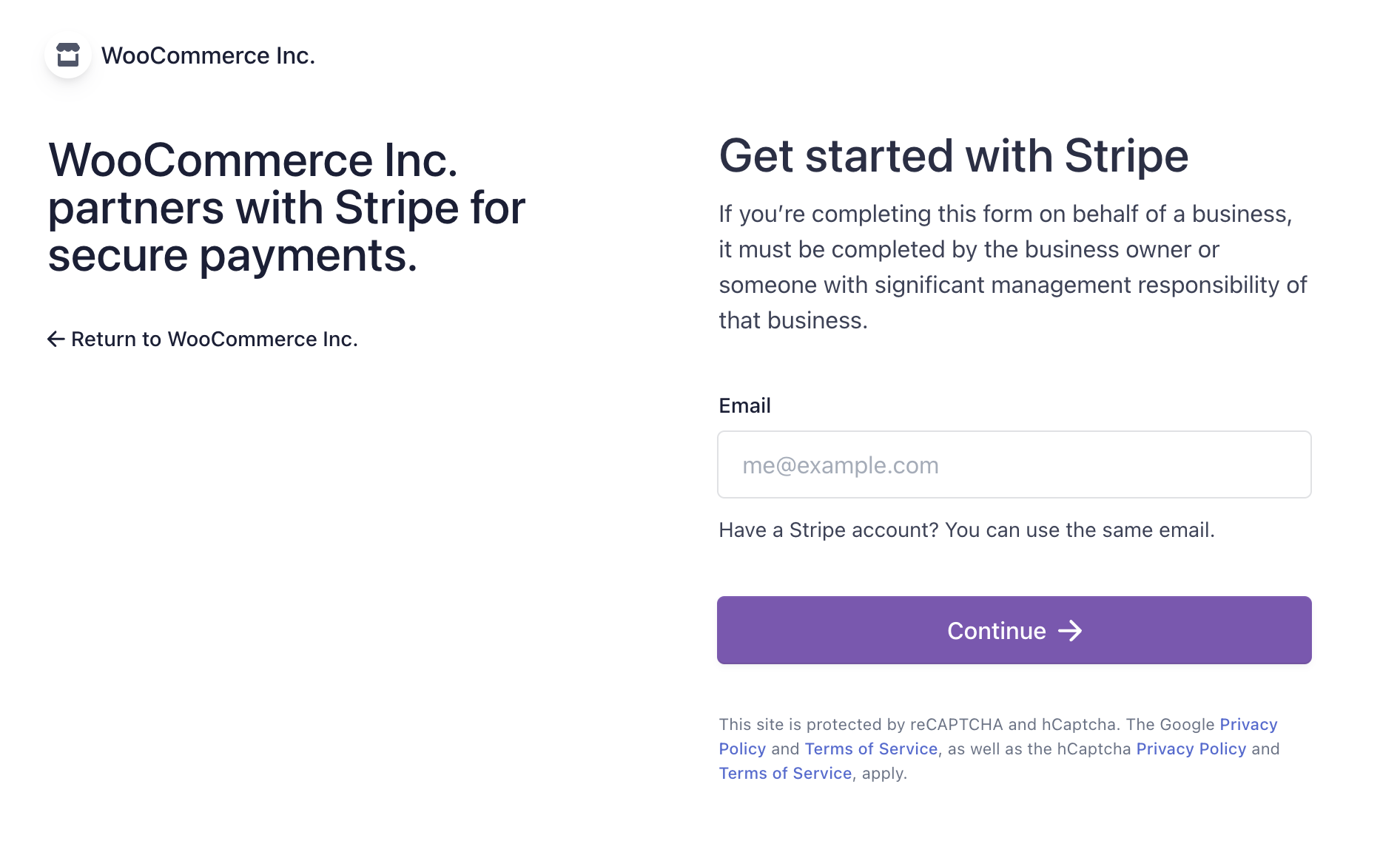 Connecting to a Stripe account Documentation - WooCommerce