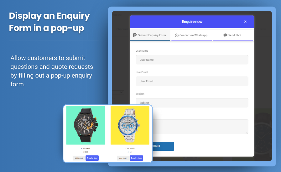 Woocommerce Product Enquiry Form Woocommerce
