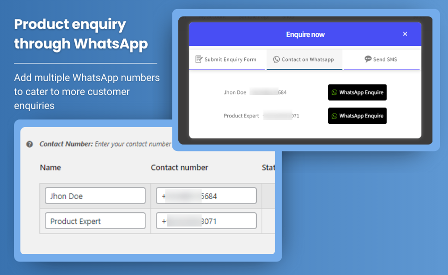 WooCommerce Product Enquiry Form - WooCommerce