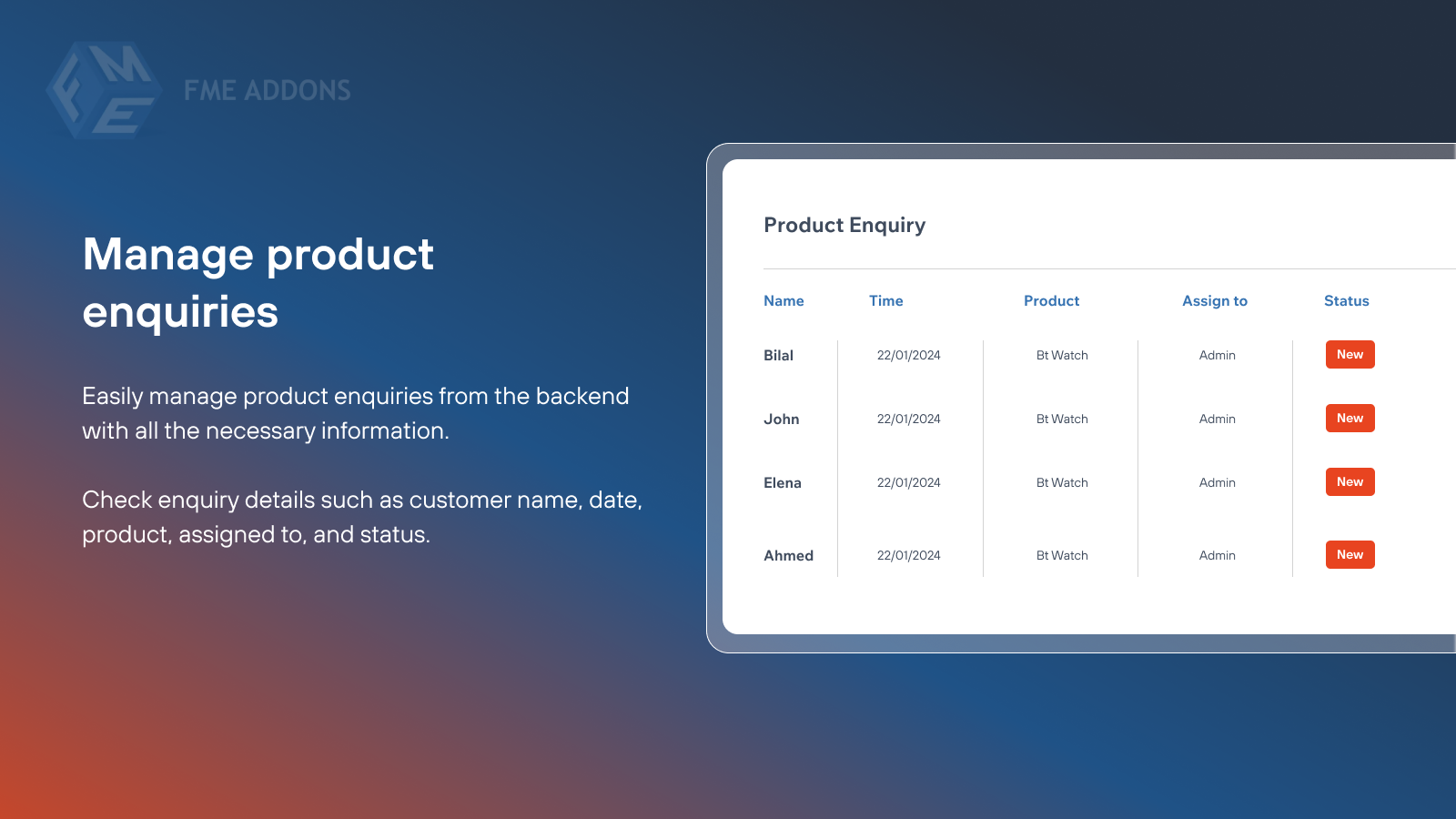 WooCommerce Product Enquiry Form - WooCommerce