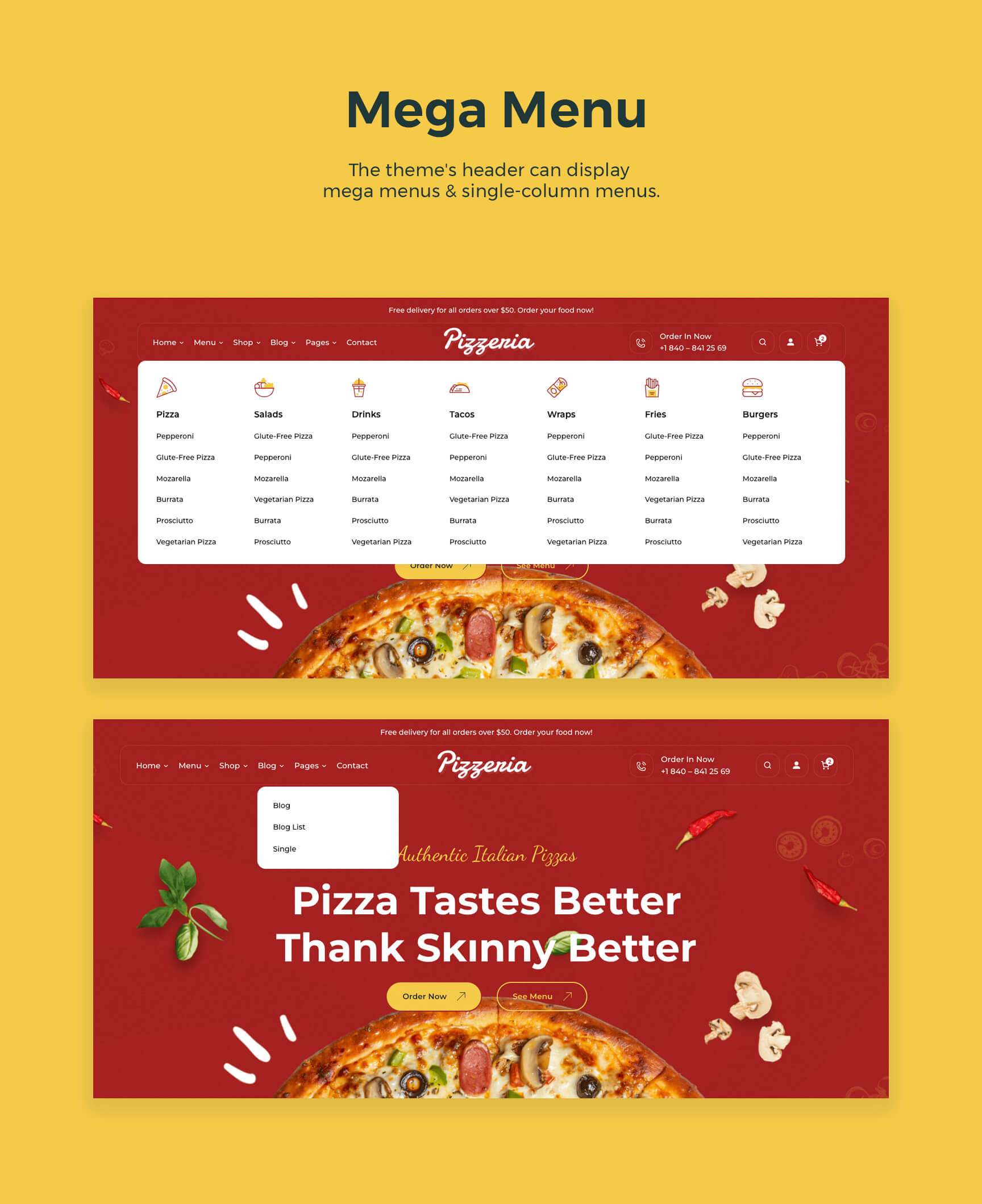 Pizzeria - Pizza/Fast Food Restaurant WooCommerce Theme