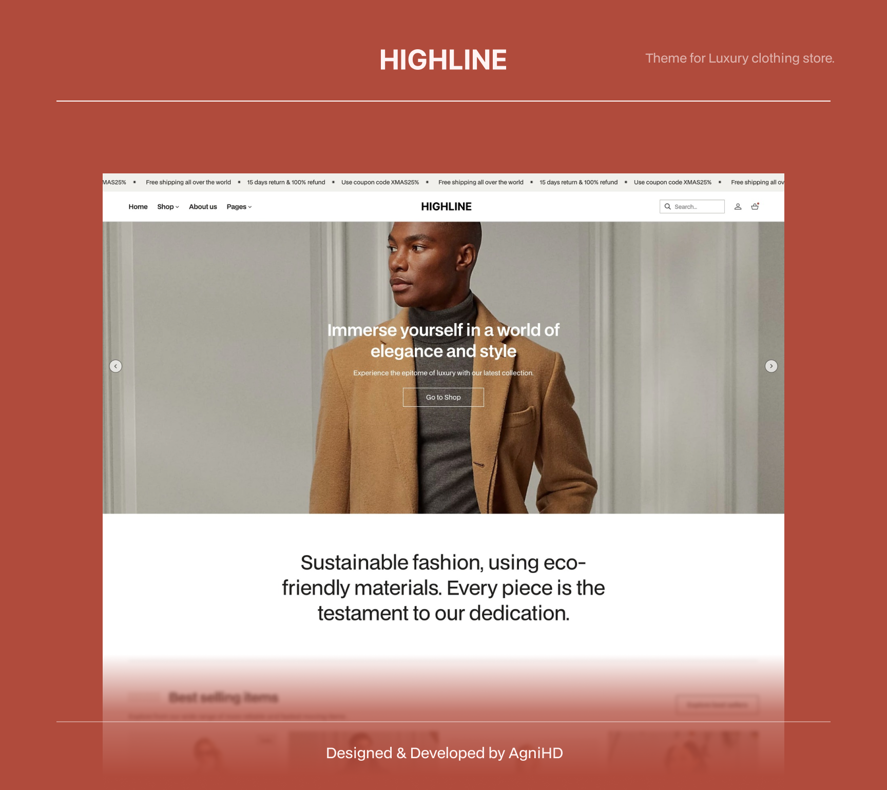 Highline - Fashion and Clothing Block Theme for WooCommerce