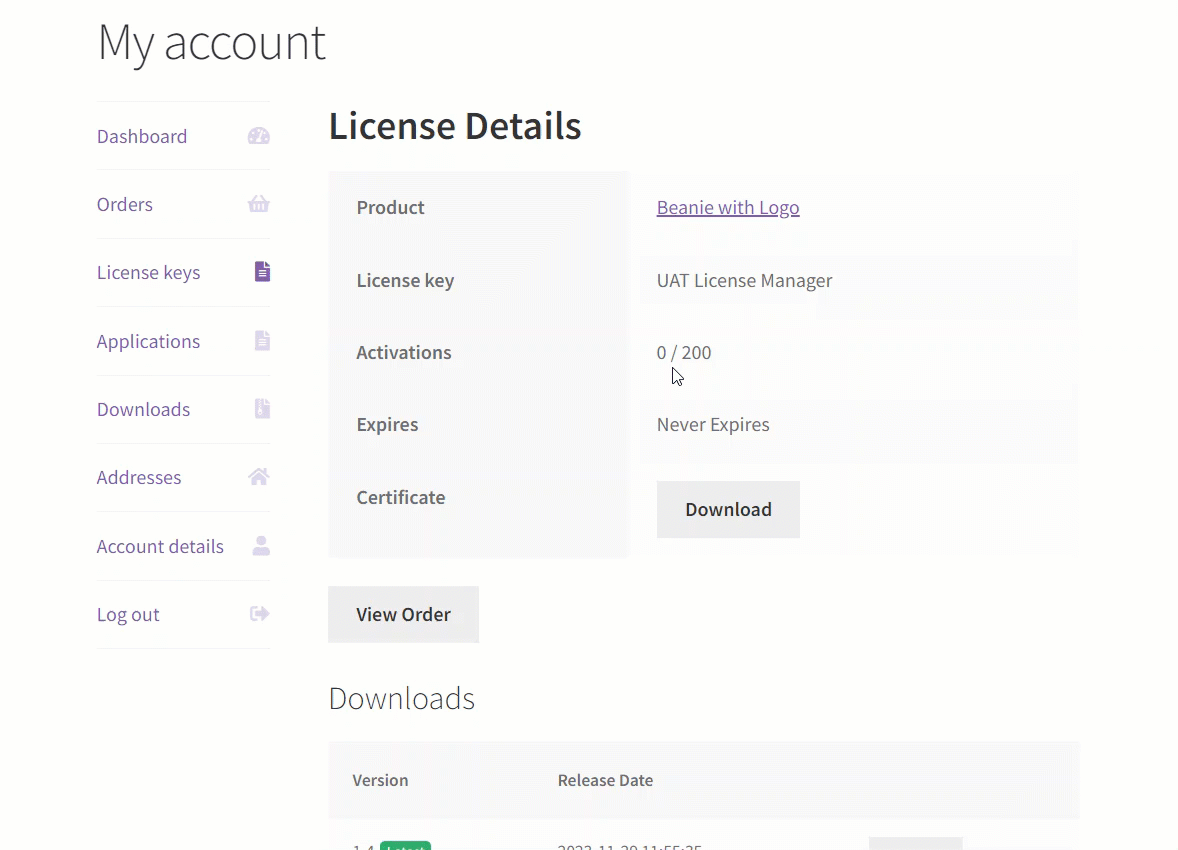 License Manager for WooCommerce - Software and Key Solutions