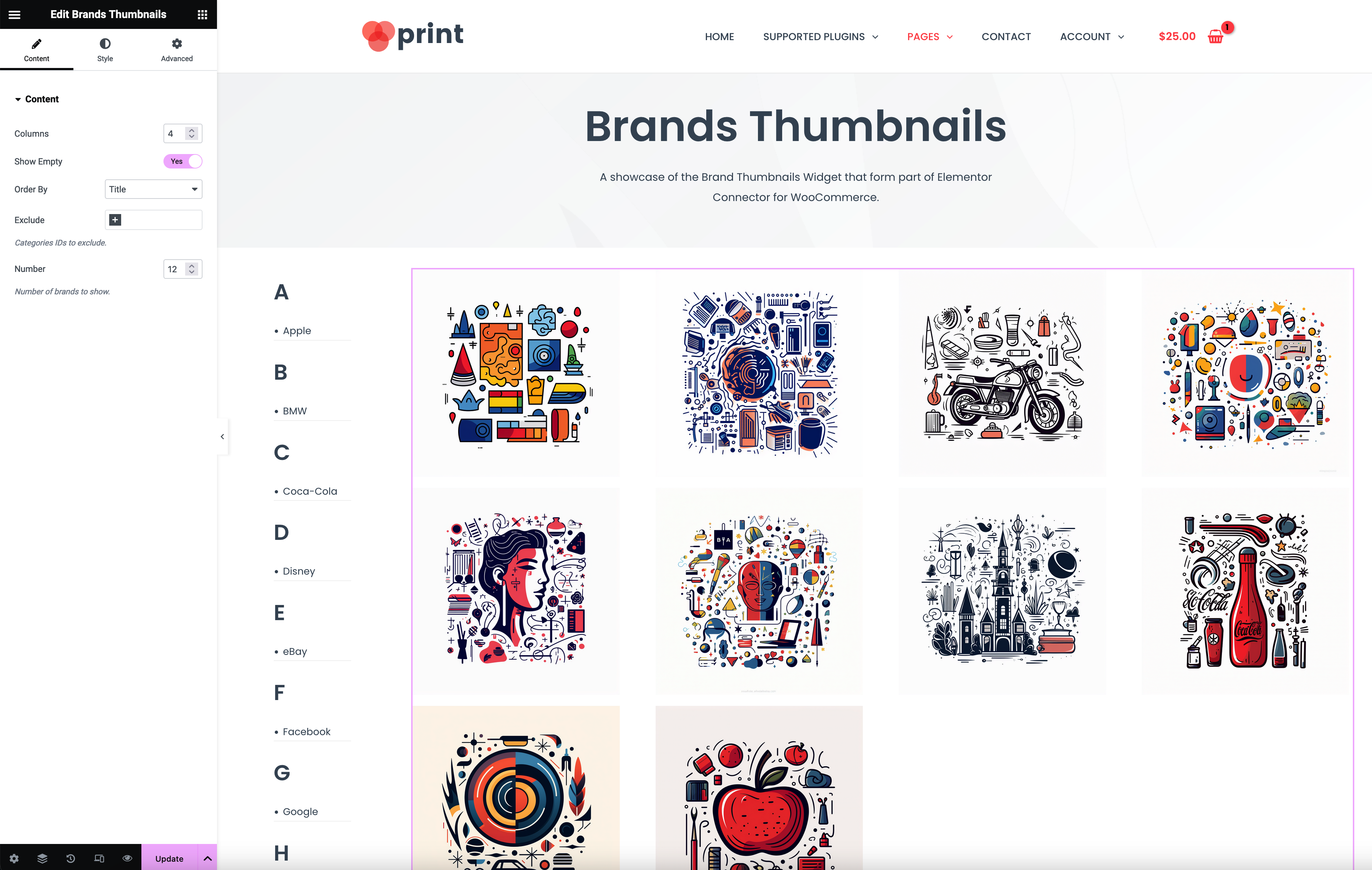 Elementor Connector for WooCommerce Brands Documentation - WooCommerce