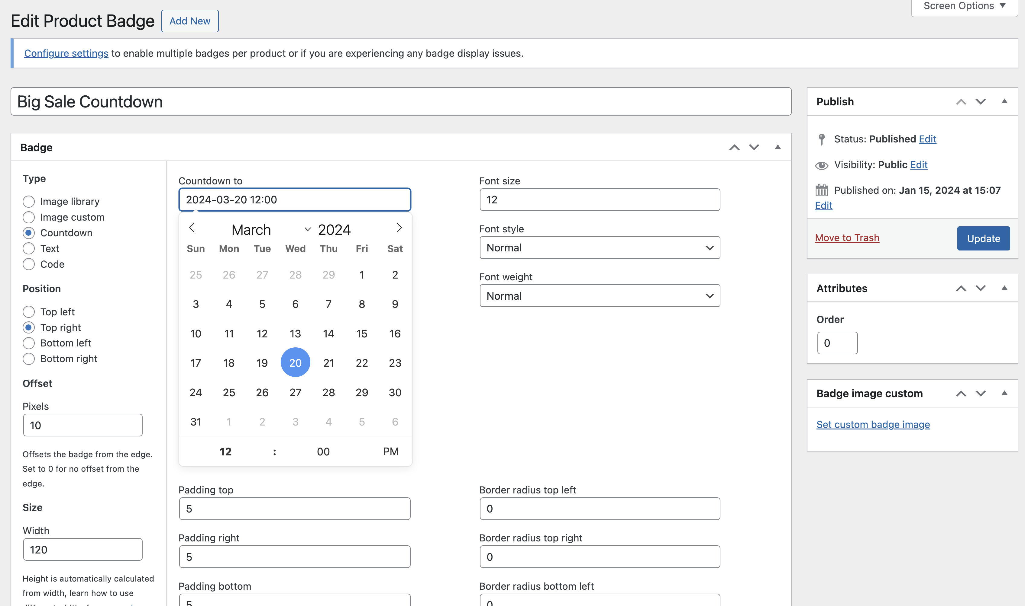 Product Badges Documentation - WooCommerce