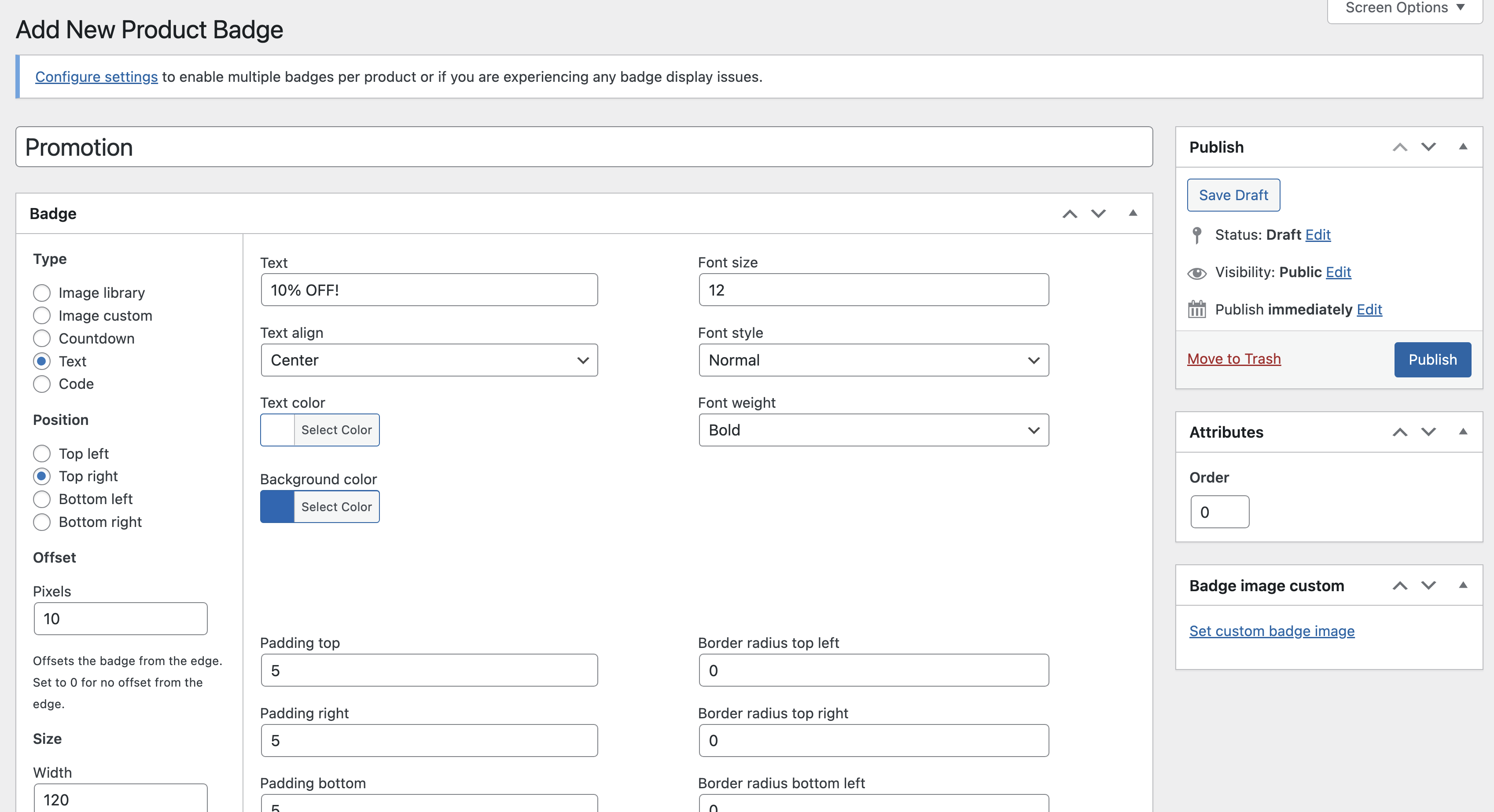 Product Badges Documentation - WooCommerce