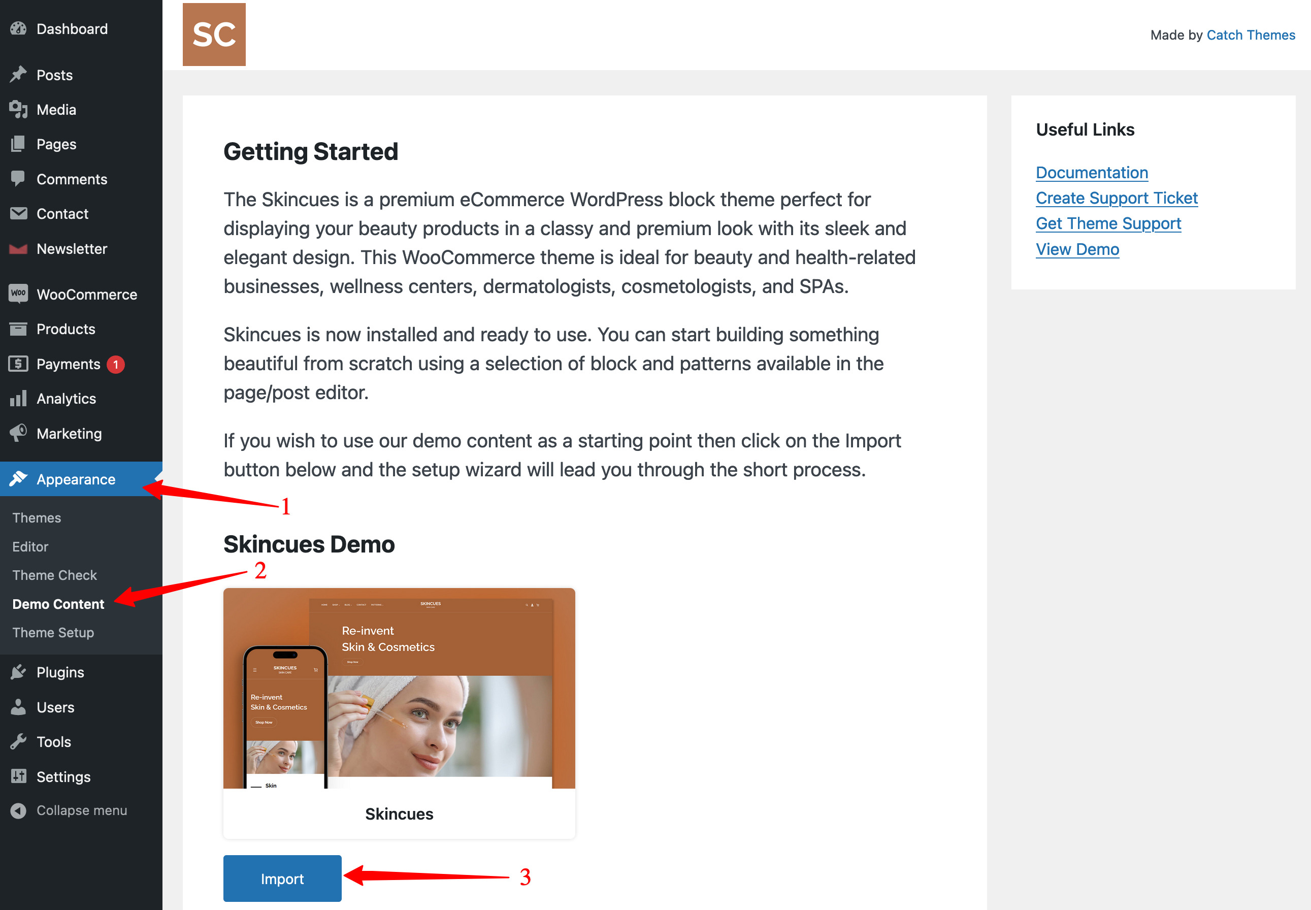 Skincues Theme Documentation - WooCommerce