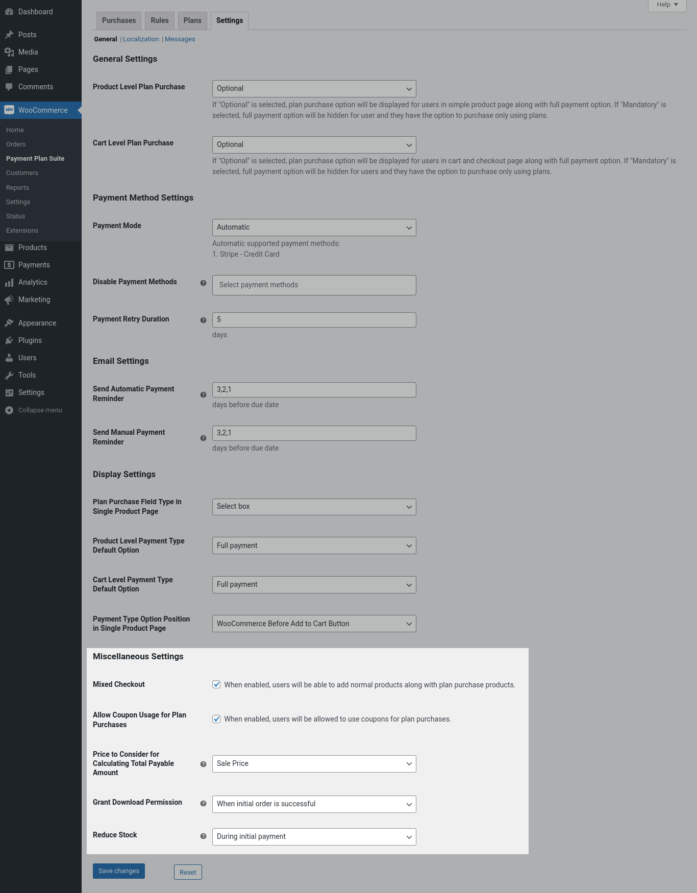 Payment Plans Suite Documentation - WooCommerce