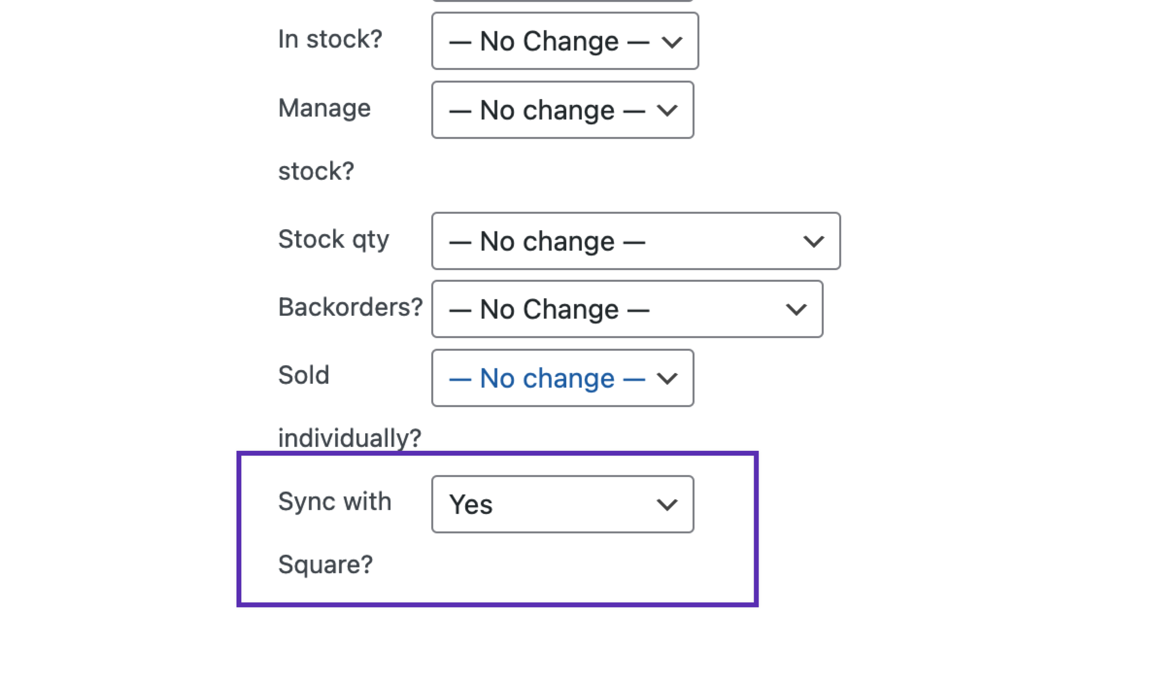 WooCommerce Square: Sync Settings Documentation - WooCommerce