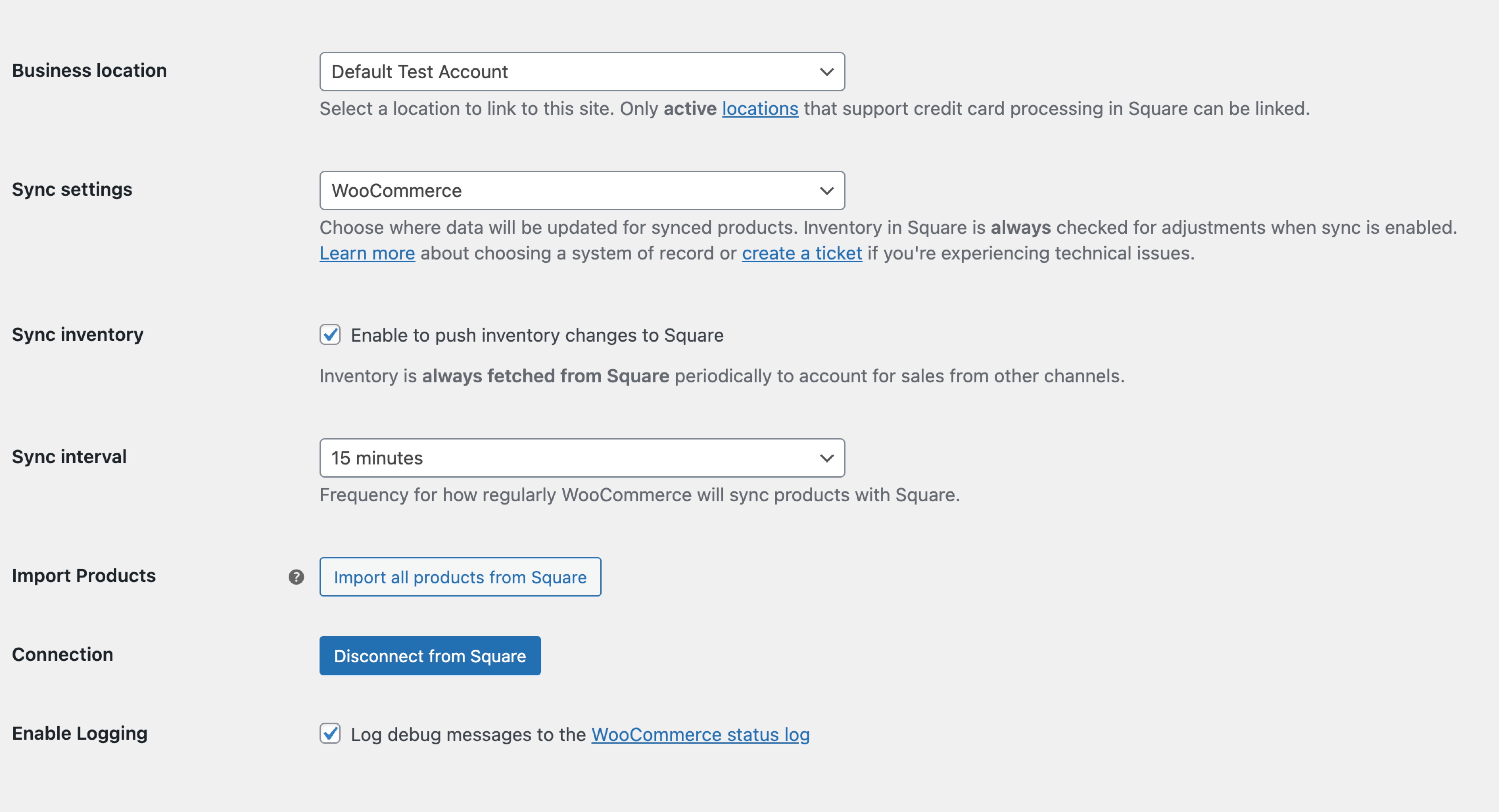Woocommerce Square Sync Settings Documentation Woocommerce