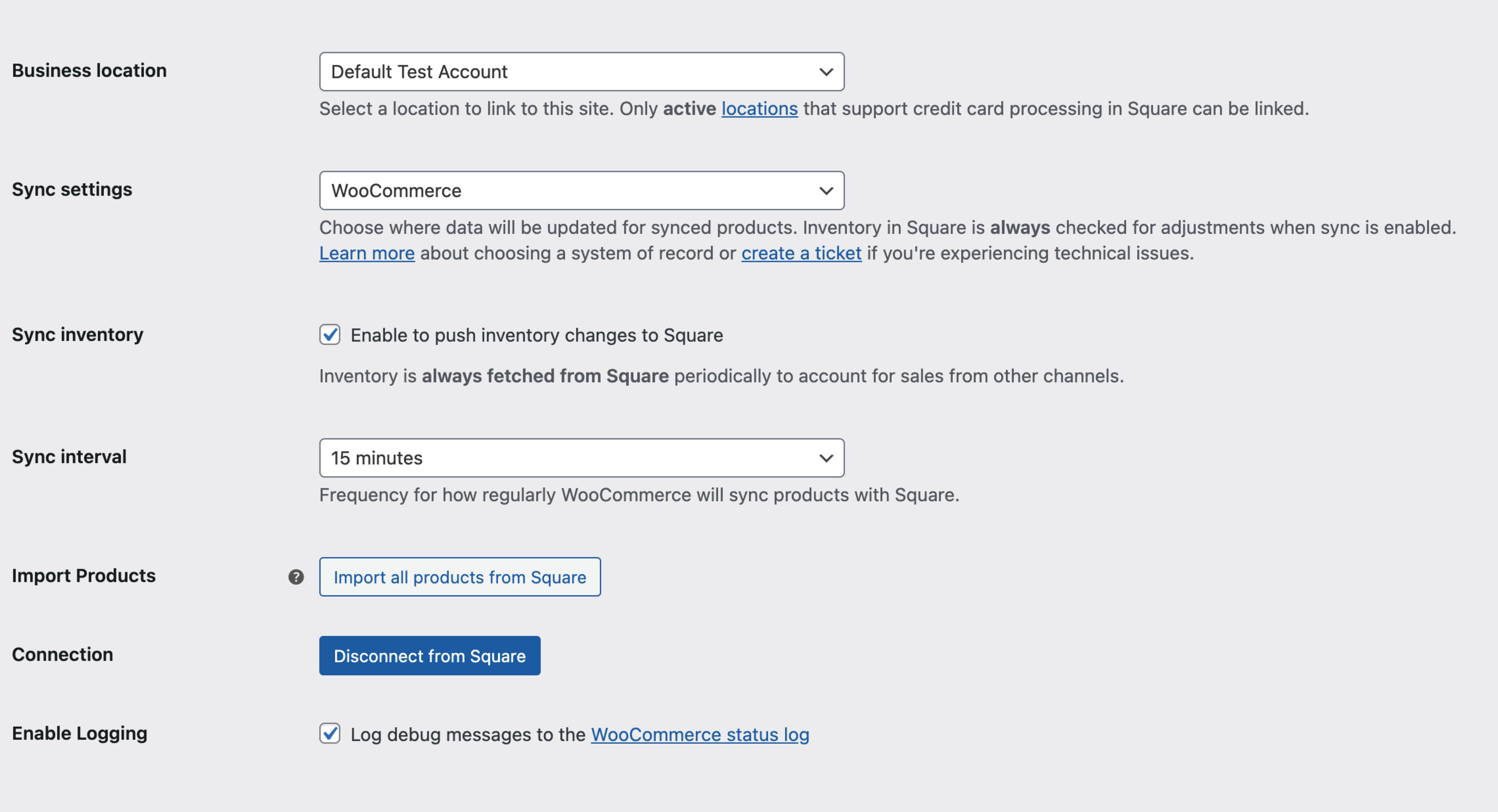 Woocommerce Square Sync Settings Documentation Woocommerce
