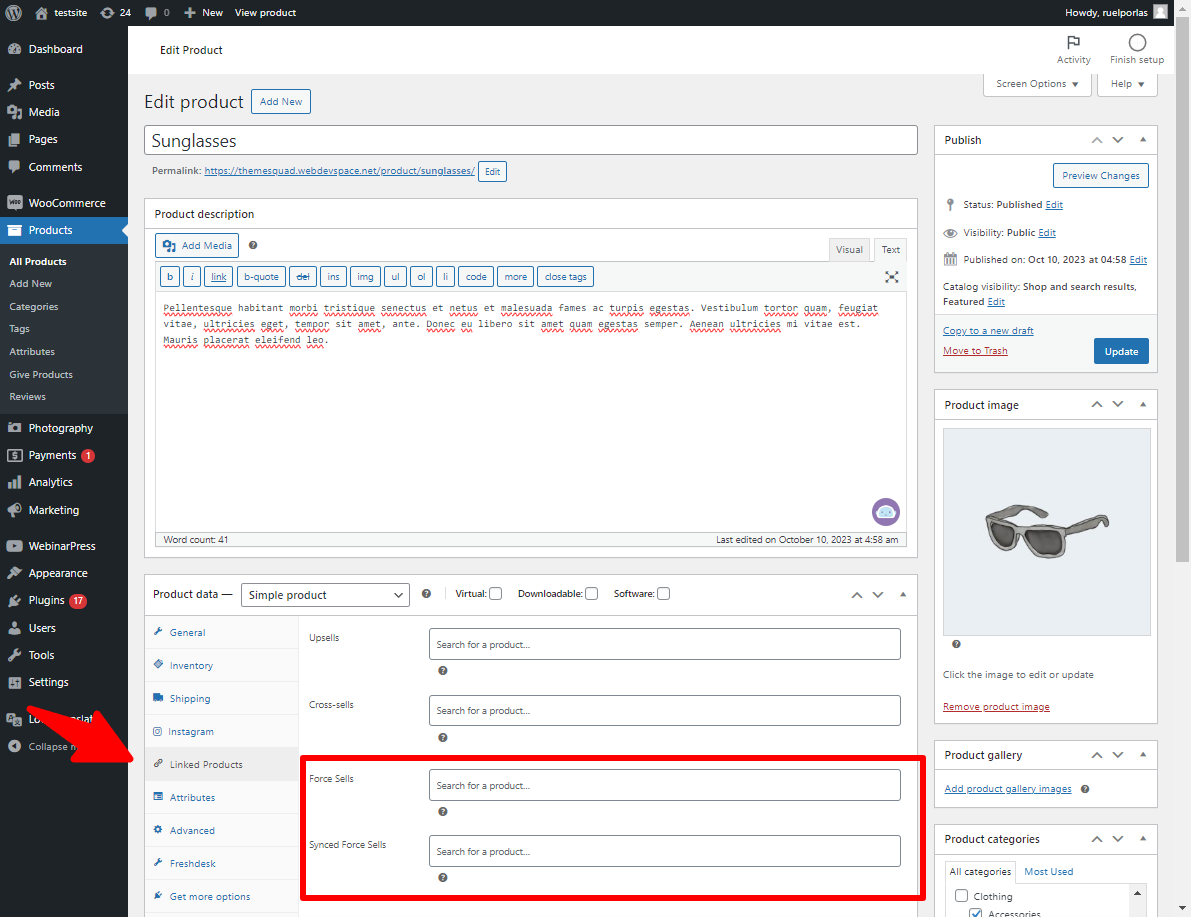 Force Sells Documentation - WooCommerce