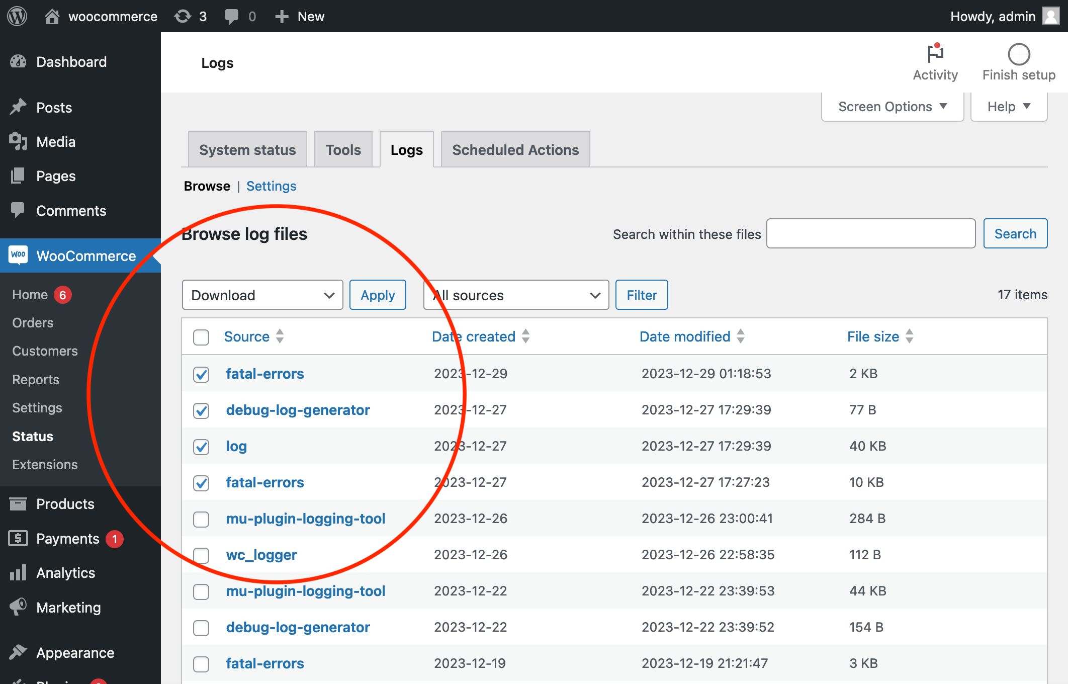 Finding PHP error logs Documentation - WooCommerce