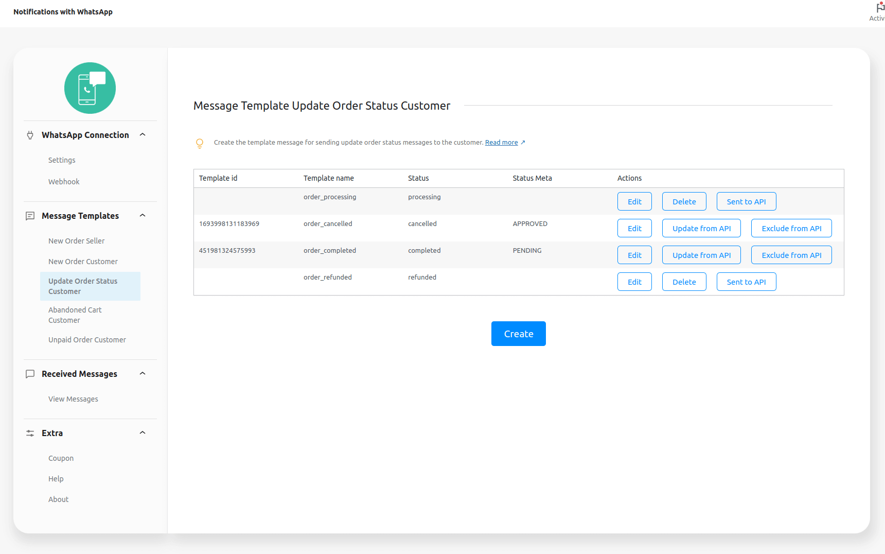 Notifications with WhatsApp Documentation - WooCommerce