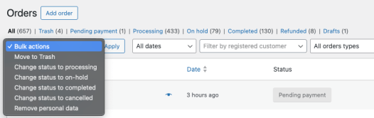 Orders Overview and Bulk Order Management Documentation - WooCommerce