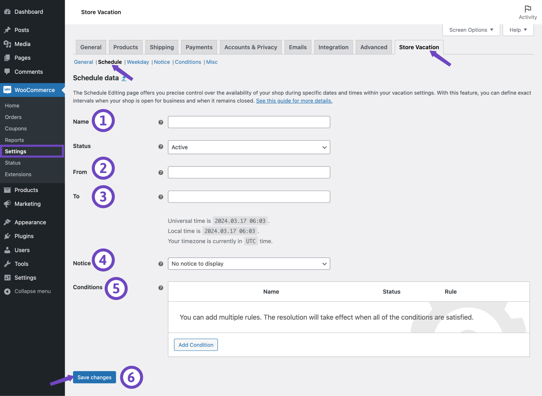 Store Vacation Documentation - WooCommerce