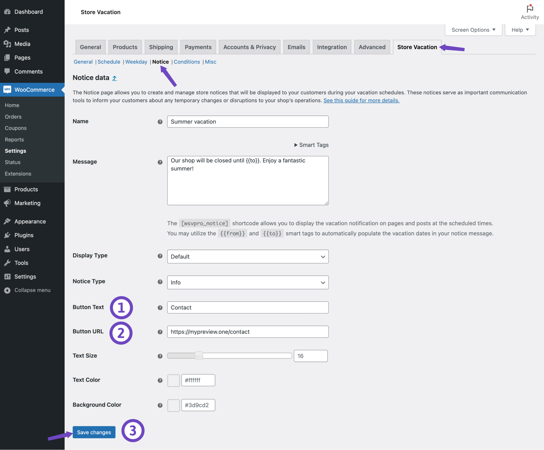 Store Vacation Documentation - WooCommerce