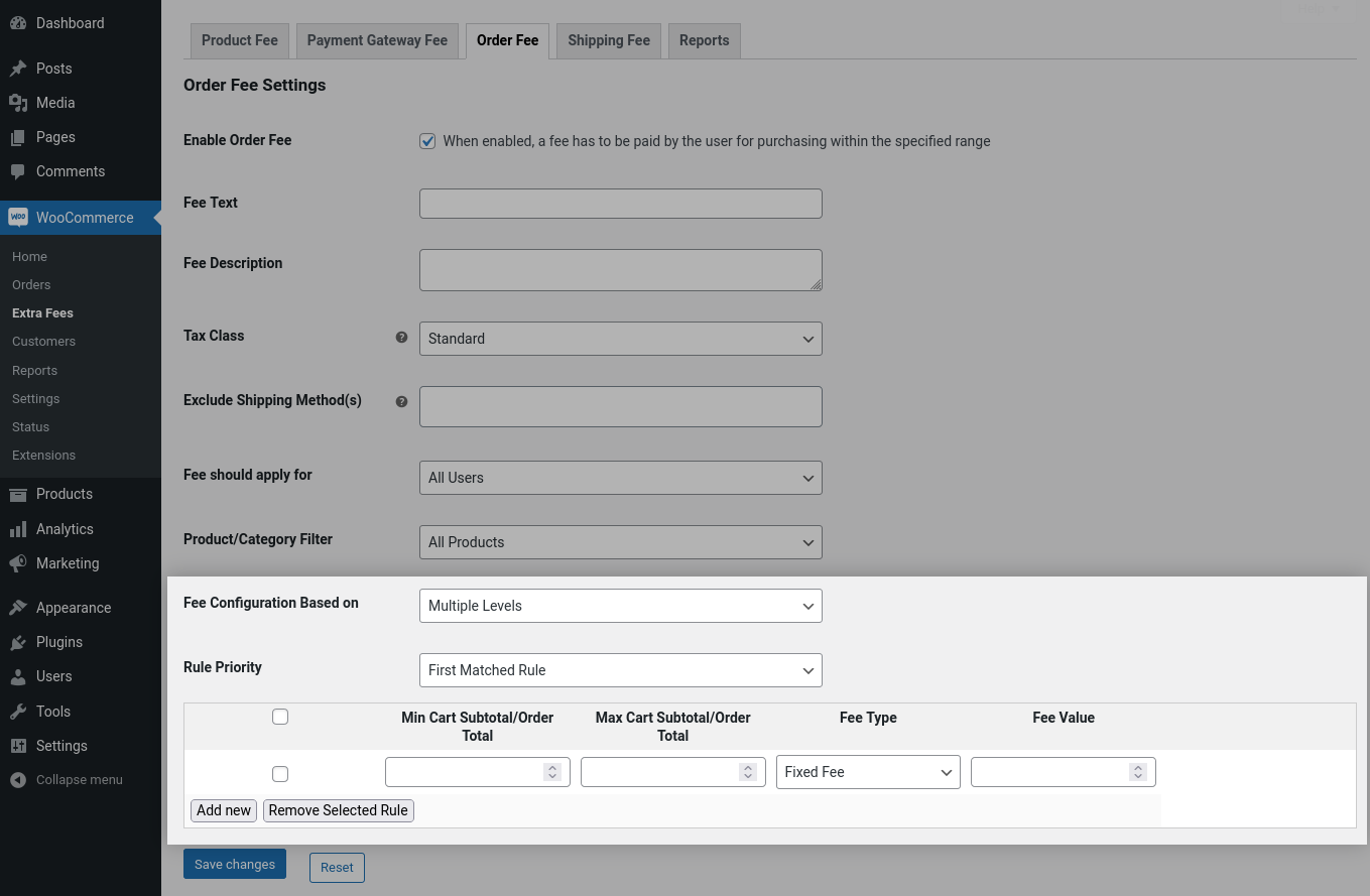 Extra Fees for WooCommerce Documentation - WooCommerce