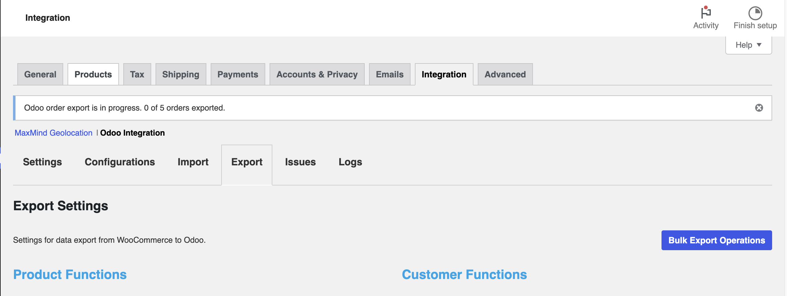 Odoo Integration for WooCommerce Documentation - WooCommerce