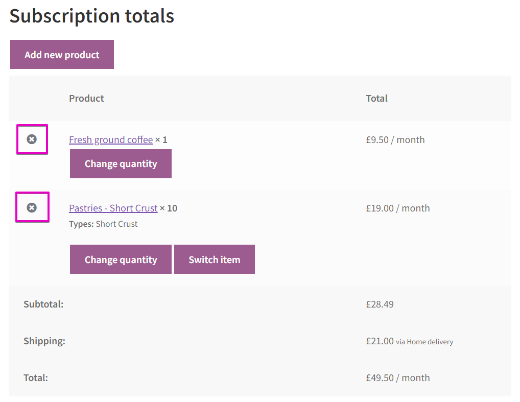 Self Service Dashboard For Woocommerce Subscriptions Documentation