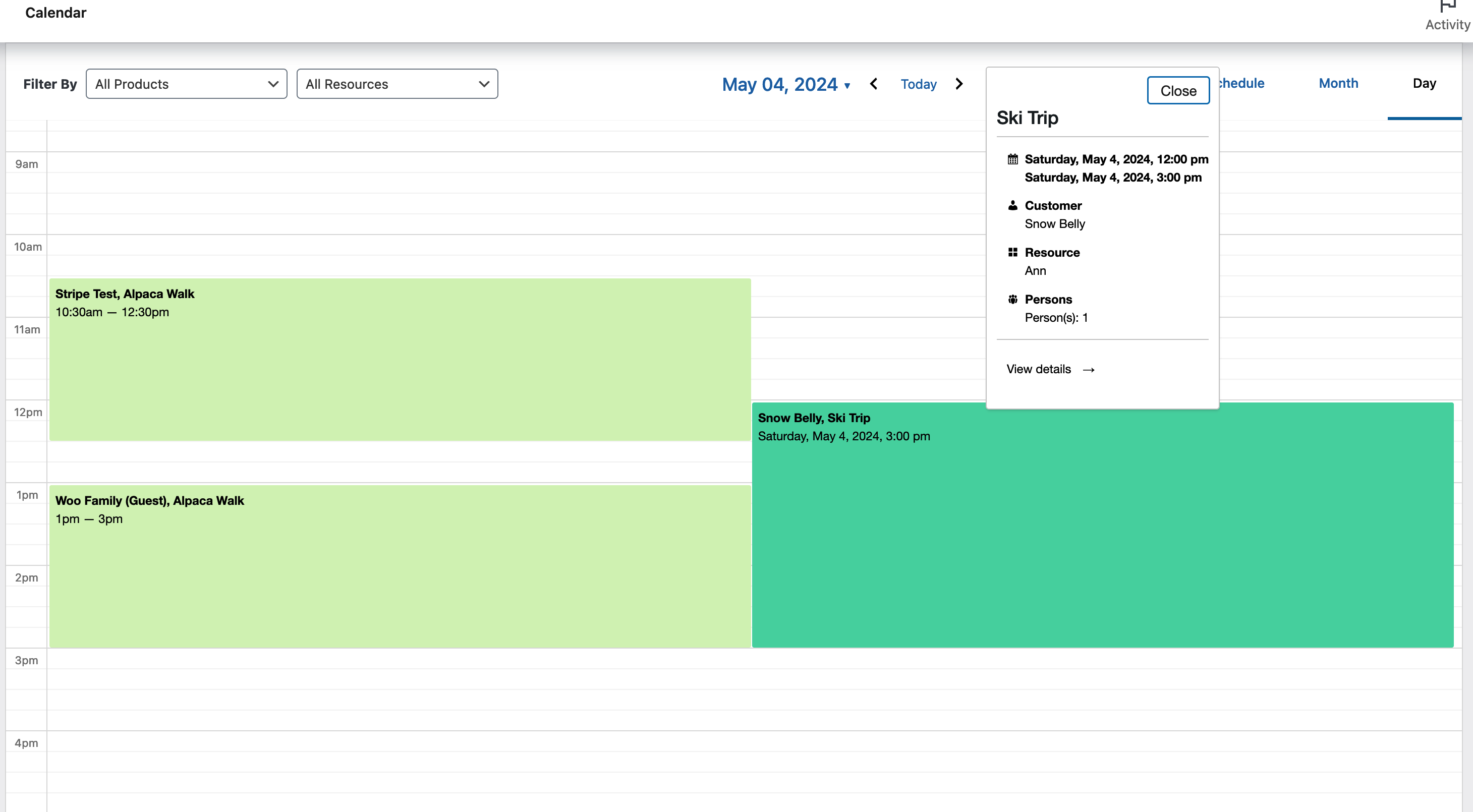 Bookings Calendar View Documentation - WooCommerce