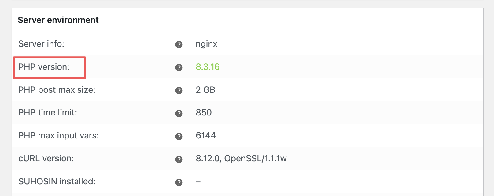 Update PHP and WordPress Documentation - WooCommerce
