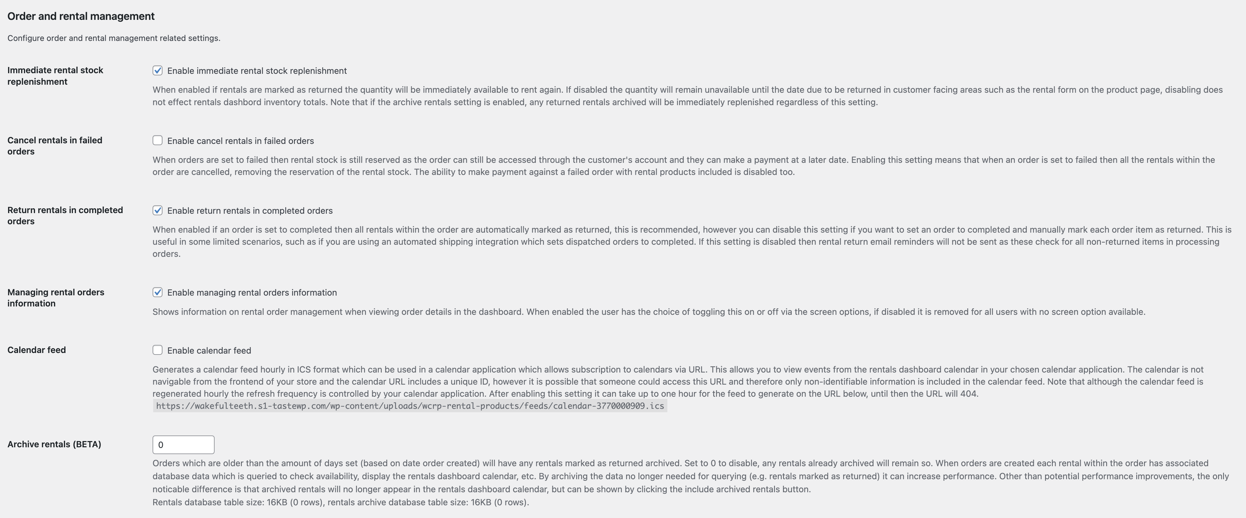 Rental Products Documentation - WooCommerce