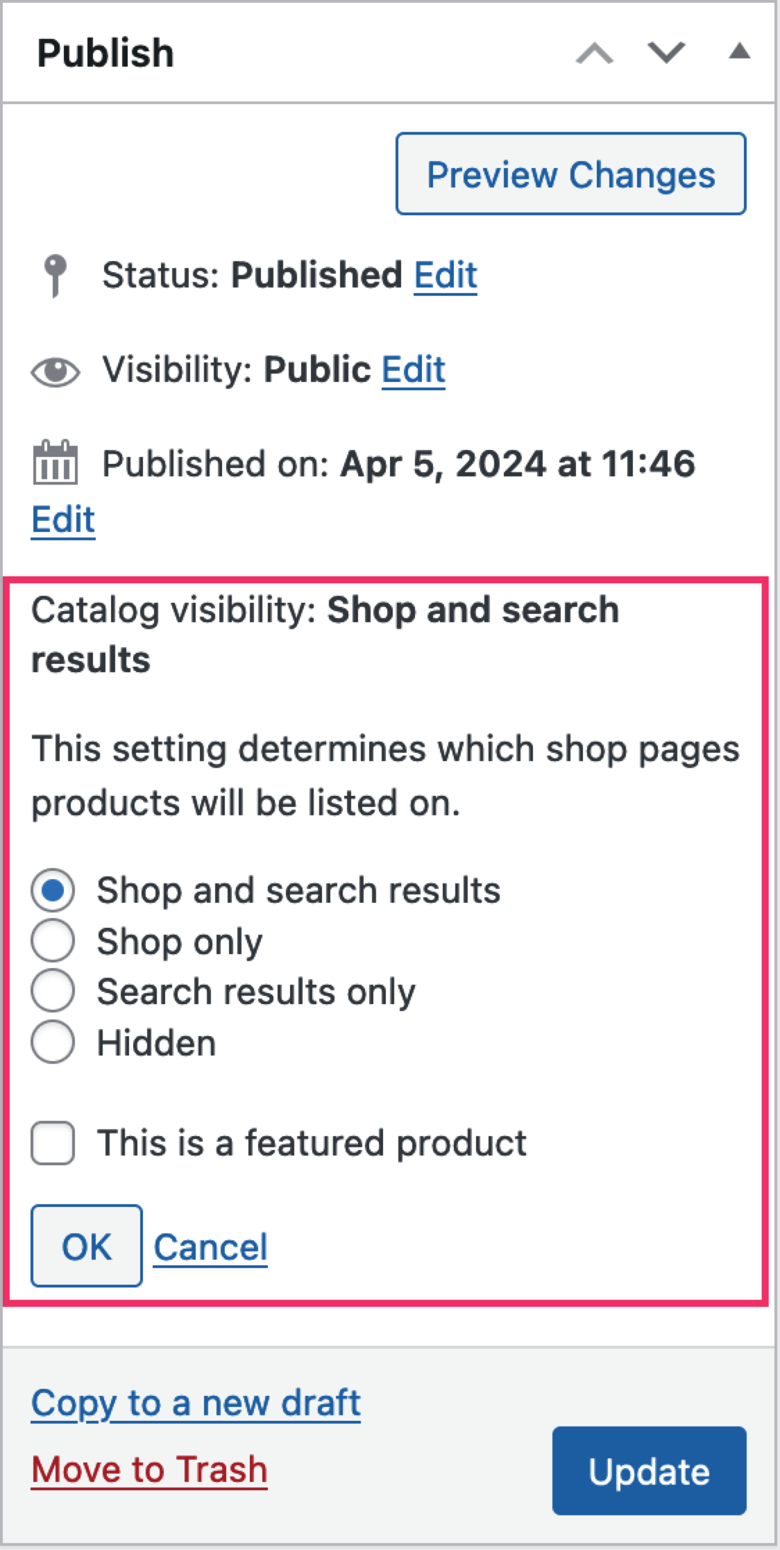 WooCommerce Product Editor settings Documentation - WooCommerce