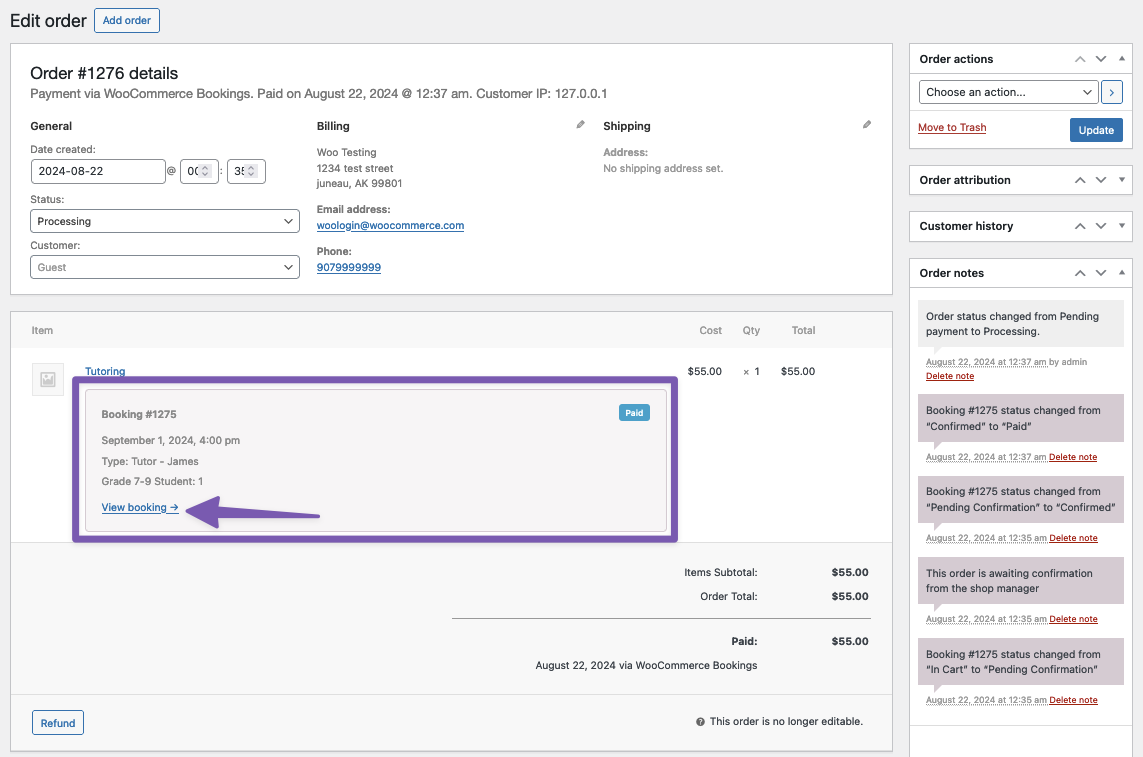 Relationship Between Bookings and Orders: Understanding the Connection Documentation - WooCommerce