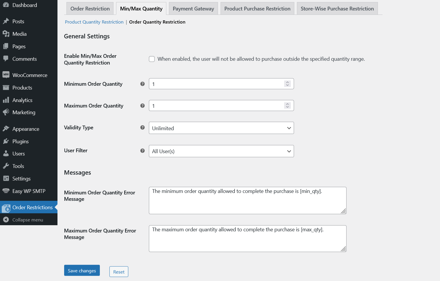 Order Restrictions for WooCommerce Documentation - WooCommerce