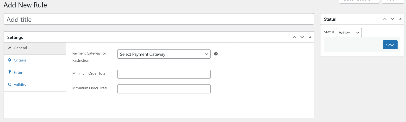 Order Restrictions for WooCommerce Documentation - WooCommerce