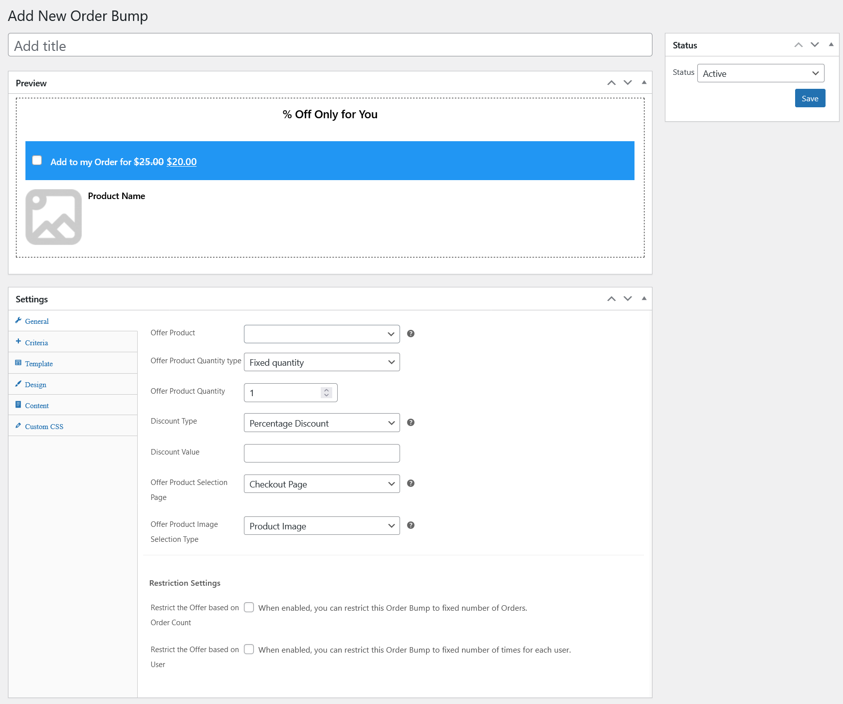 Order Bump for WooCommerce Documentation - WooCommerce