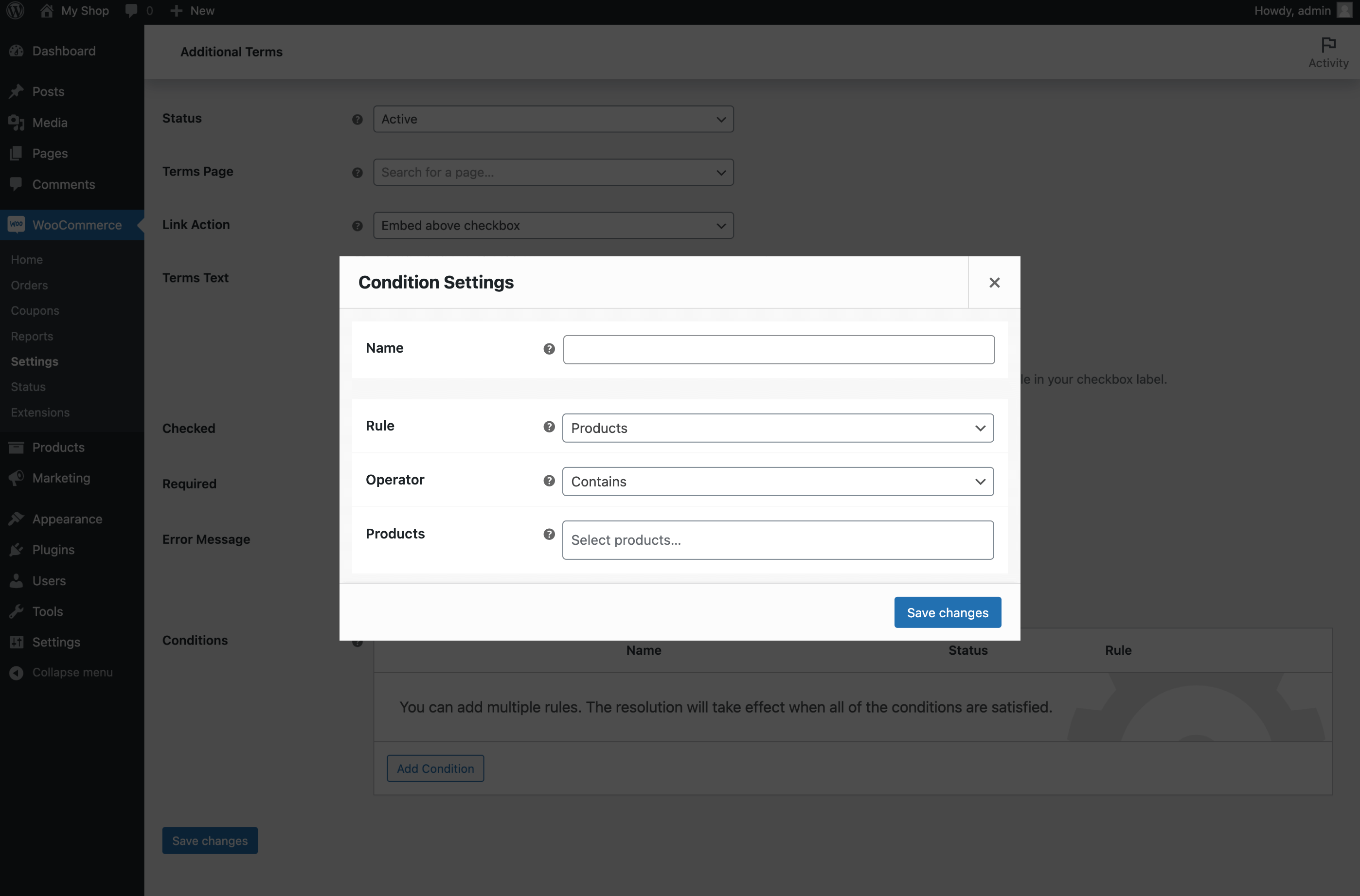 Additional Terms Pro - WooCommerce Marketplace
