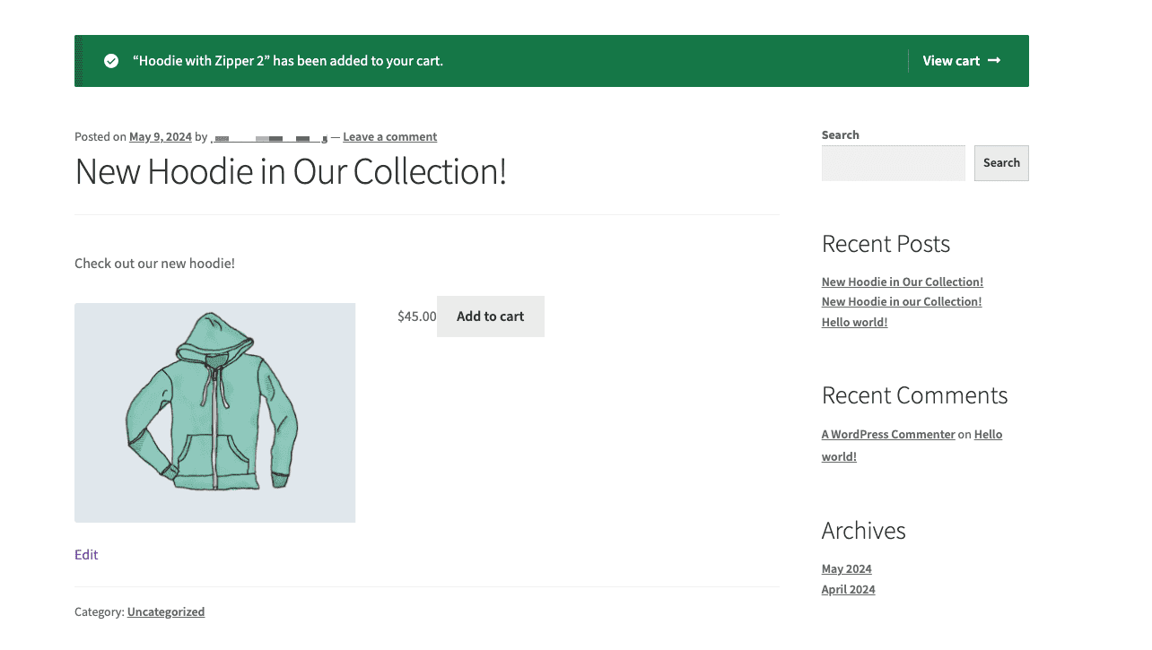 Related Products, Add-to-Cart, and Notification Shortcodes ...