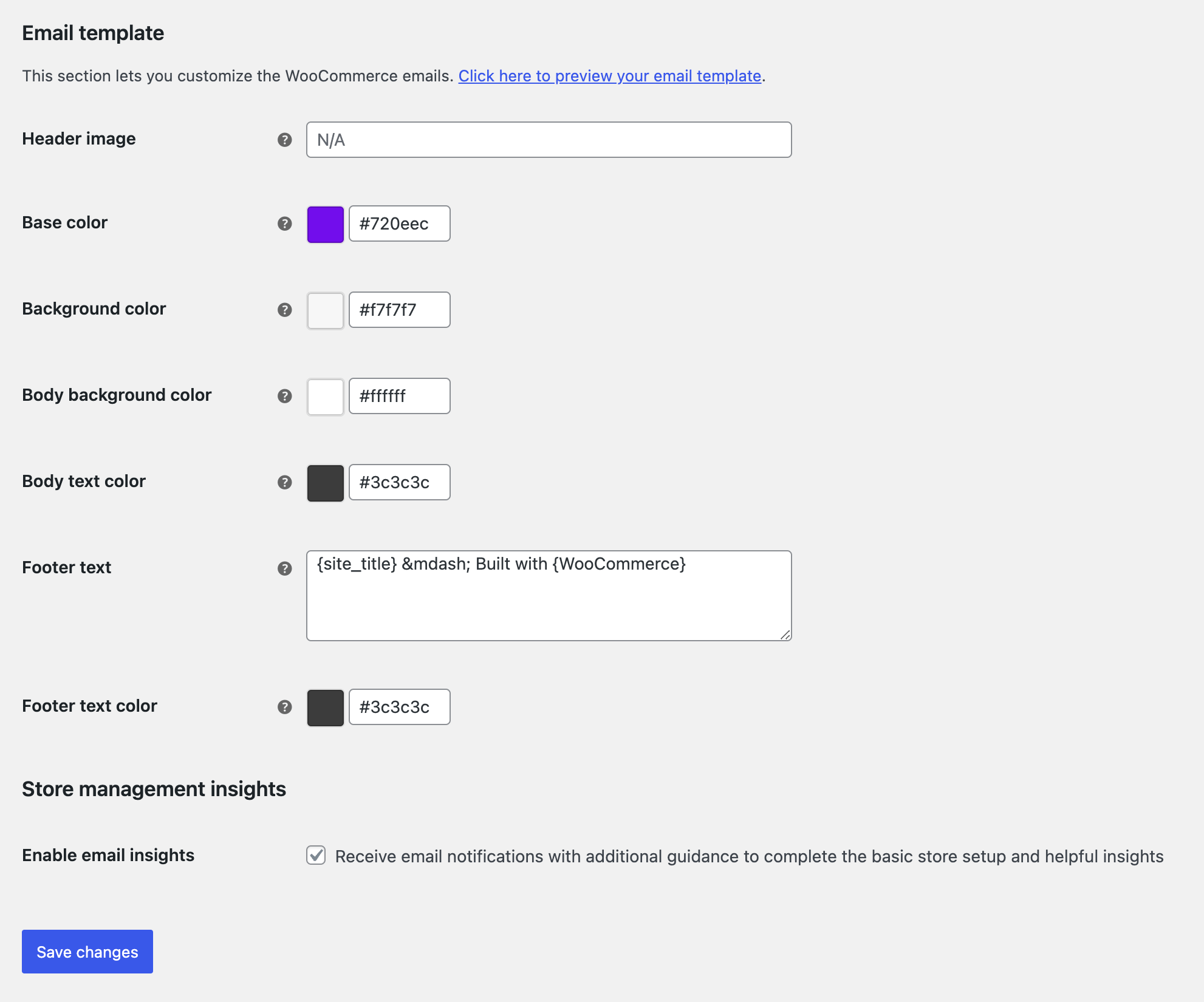 Email Settings Documentation - WooCommerce