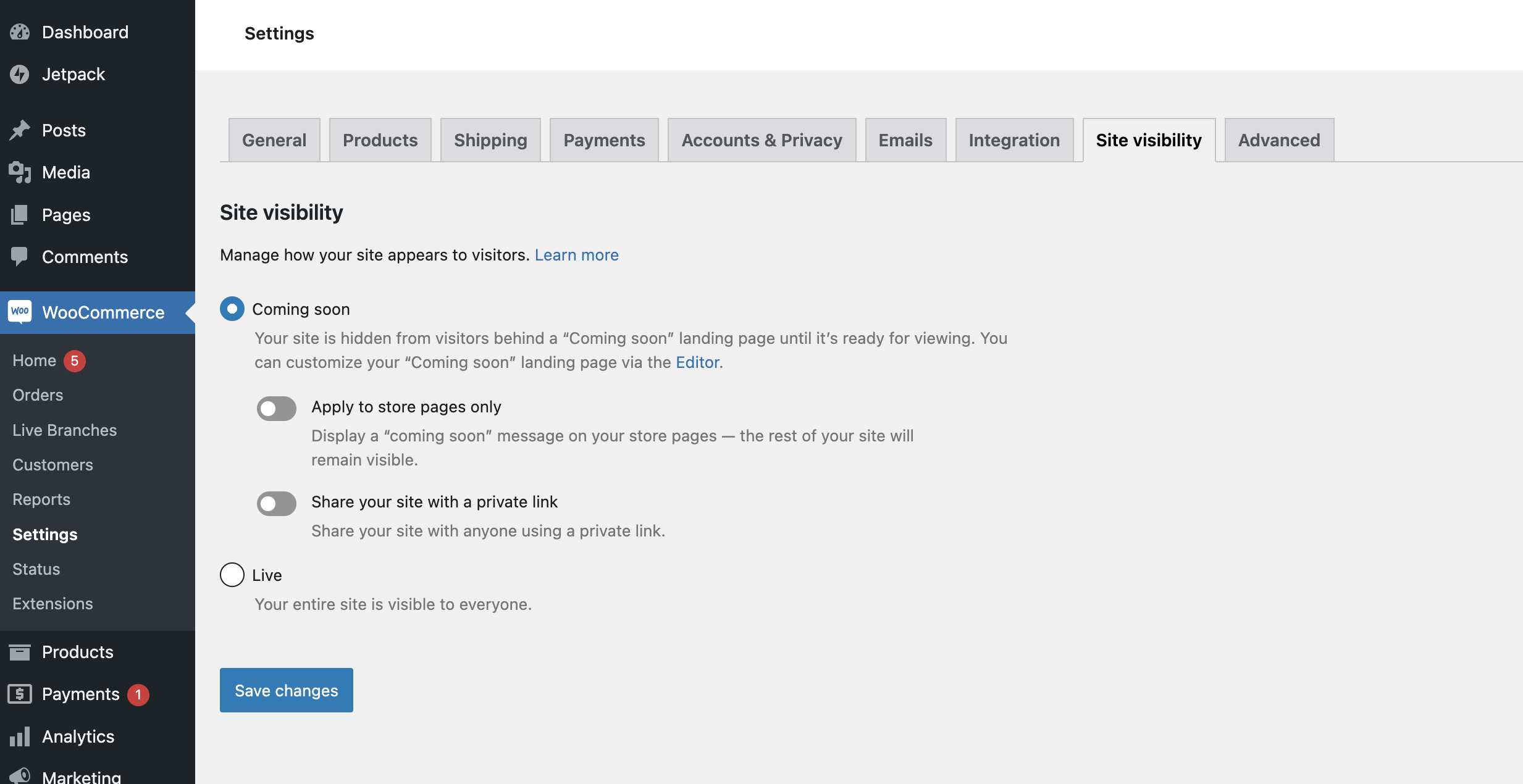 WooCommerce Coming soon mode Documentation - WooCommerce